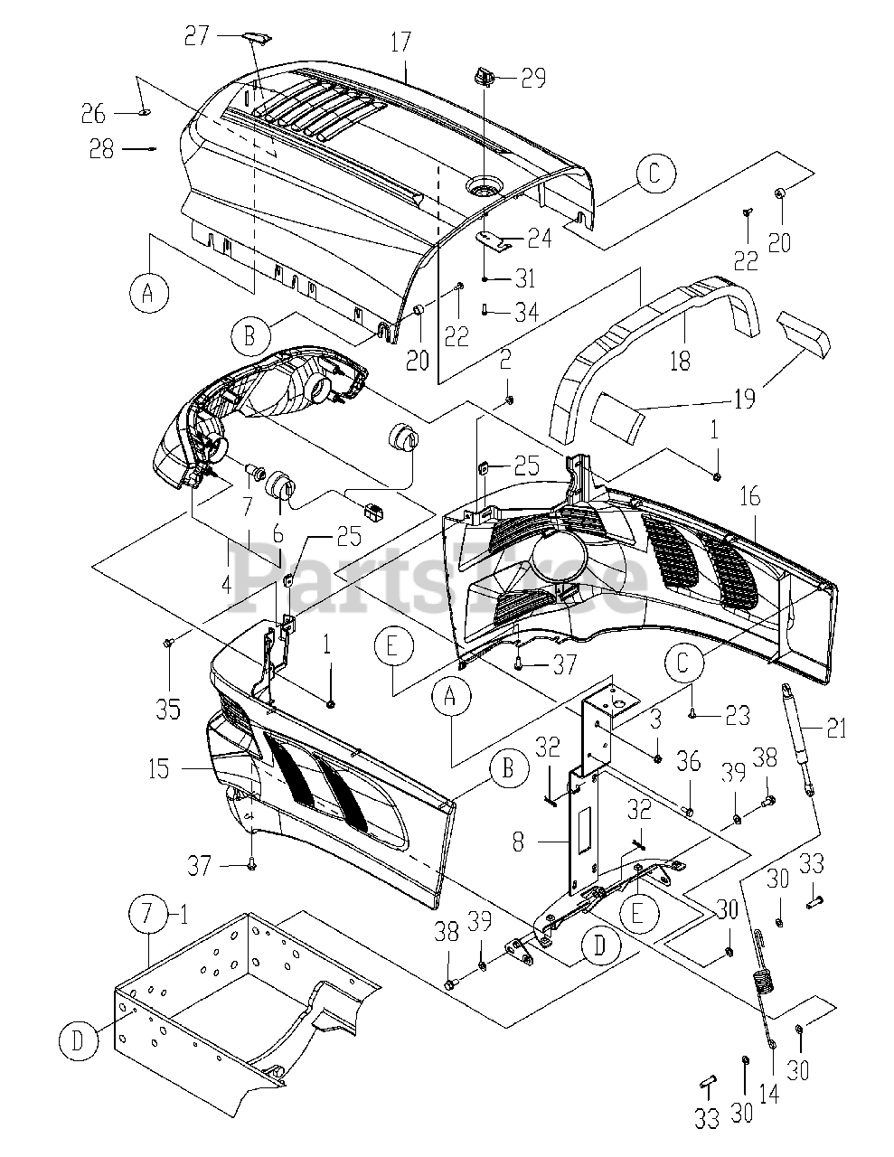 Cub Cadet Yanmar Sc2400 (54AGA4NR727) - Cub Cadet Yanmar Sc Series ...