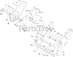 Toro 38516 (CCR 2450) - Toro 24" GTS Snow Thrower (SN: 260010001 ...