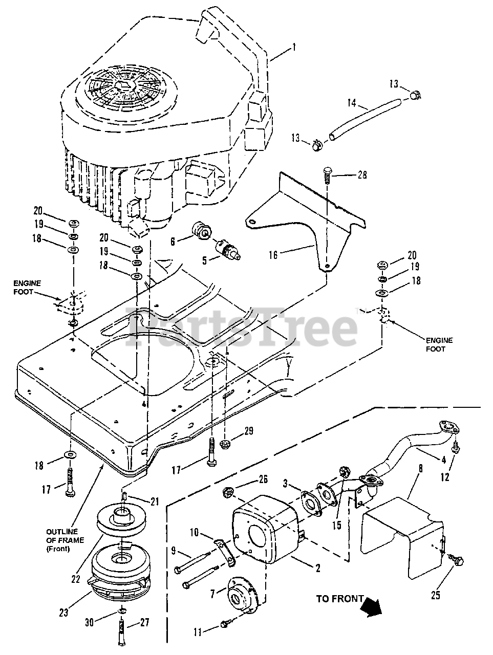 Snapper LT 160H42DBV2 (82390) - Snapper 42" Lawn Tractor, 16hp Engine ...