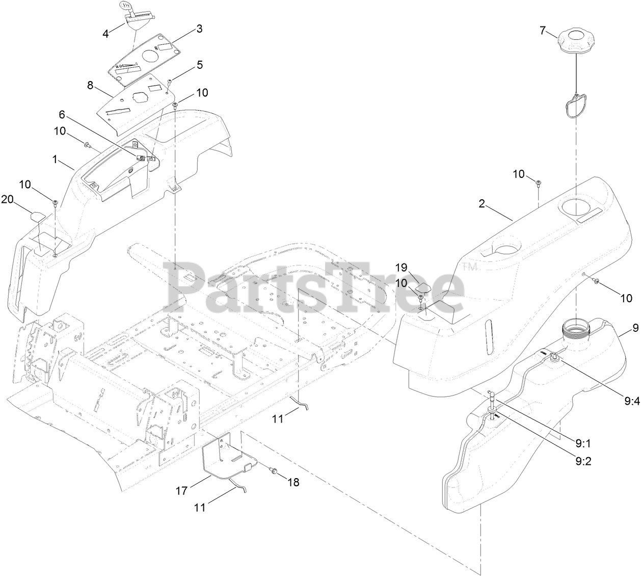 Toro 74710 (SS 3225) - Toro 32" TimeCutter Zero-Turn Mower (SN ...