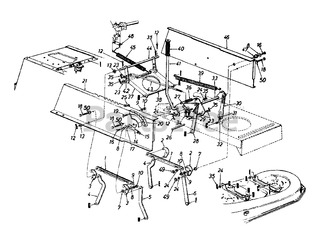 Lawn Chief 13AM673G722 - Lawn Chief Lawn Tractor (1997) (Cotter ...