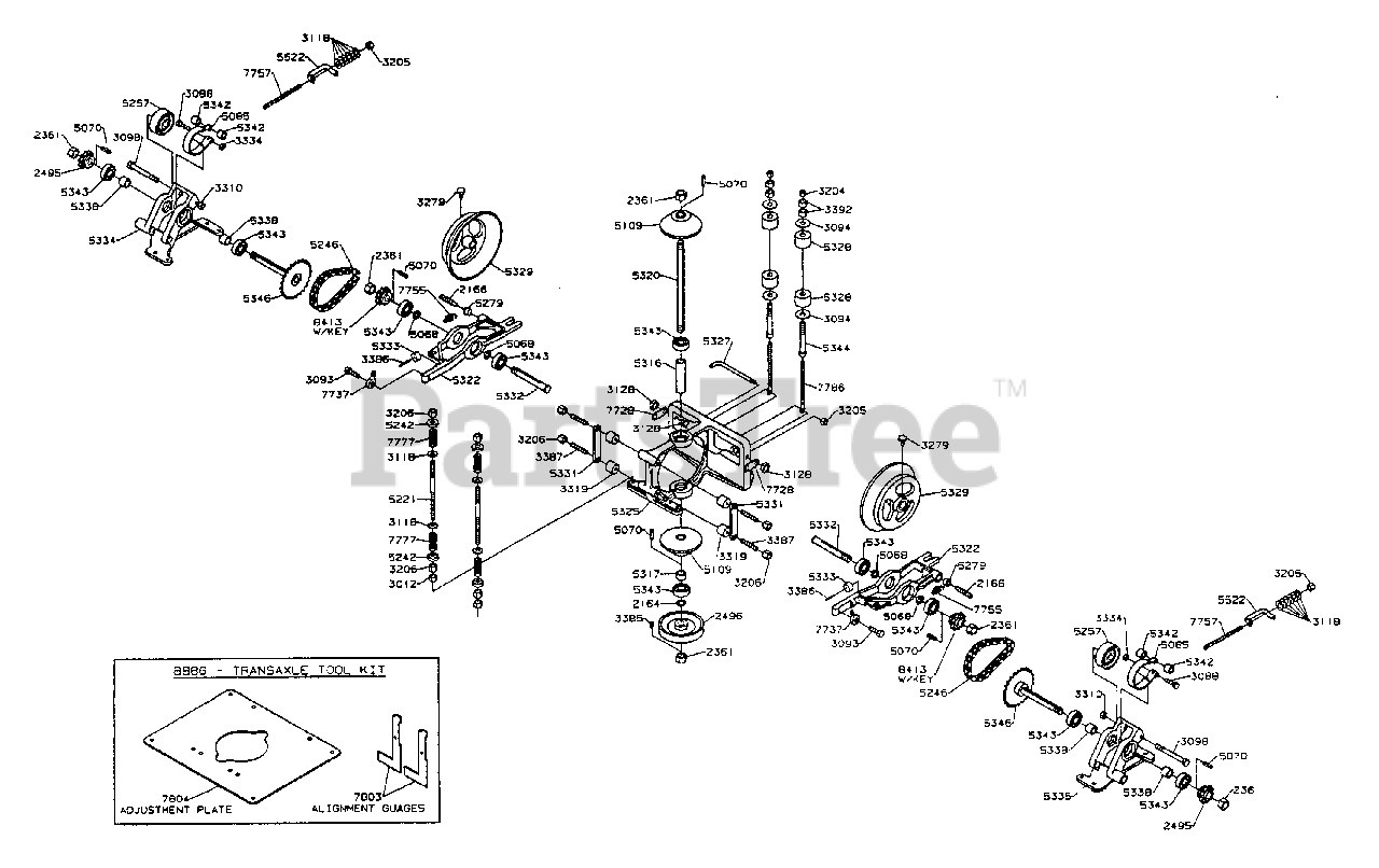 Dixon ZTR 3304 - Dixon Zero-Turn Mower (1997) TRANSAXLE ASSEMBLY Parts ...