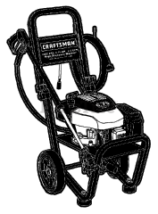 Craftsman 580.762202 (1051-2) - Craftsman 2,200 PSI Pressure Washer ...