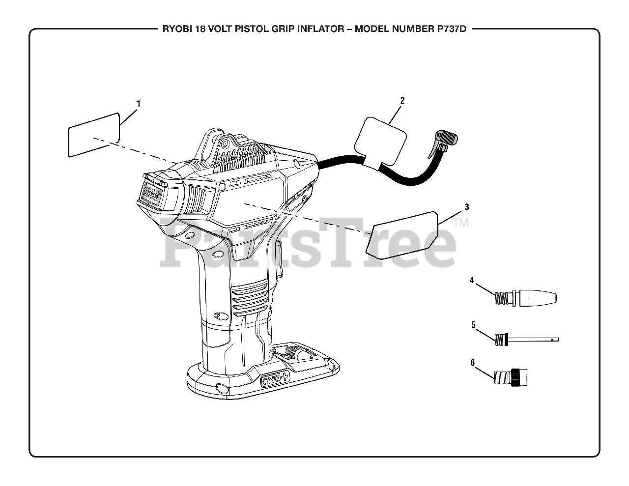 Ryobi P 737 D - Ryobi 18V Pistol Grip Inflator, Rev 01 (2018-10 ...