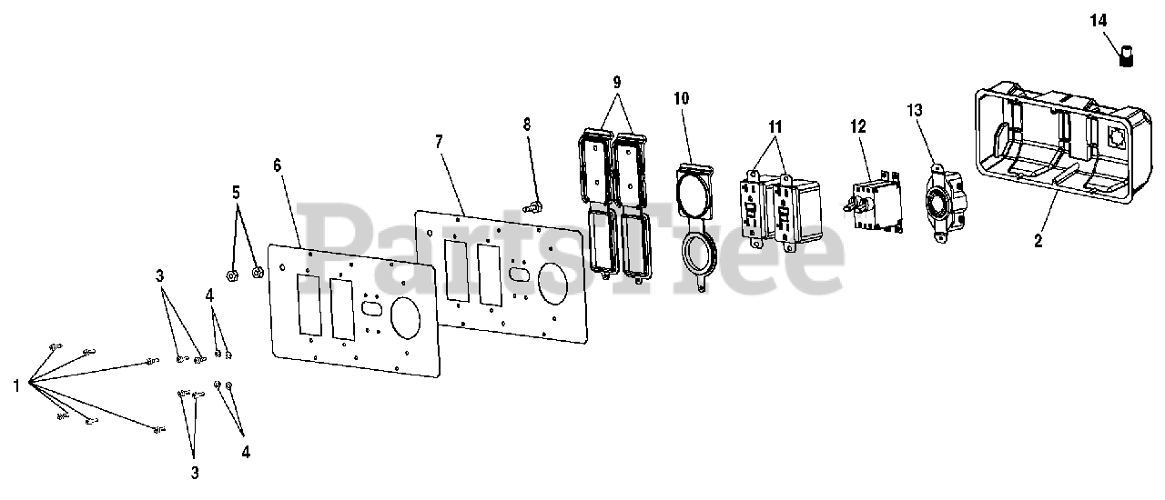 Husky HU 50011 B - Husky 5,000 Watt Portable Generator Figure C Parts ...
