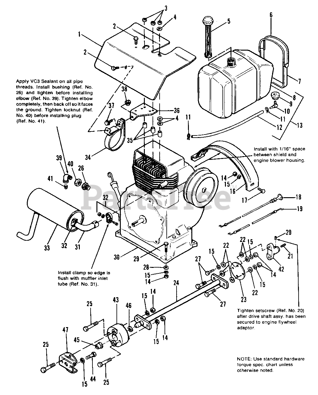 Simplicity 7112 (1690644) - Simplicity Garden Tractor, 12hp Engine ...