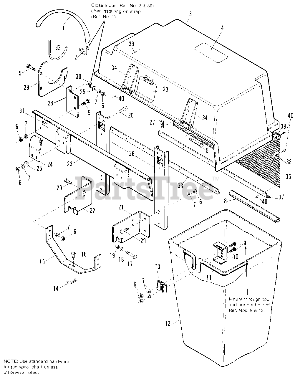 Simplicity 1690821 - Simplicity Rear Grass Catcher for 36" Mower Grass ...