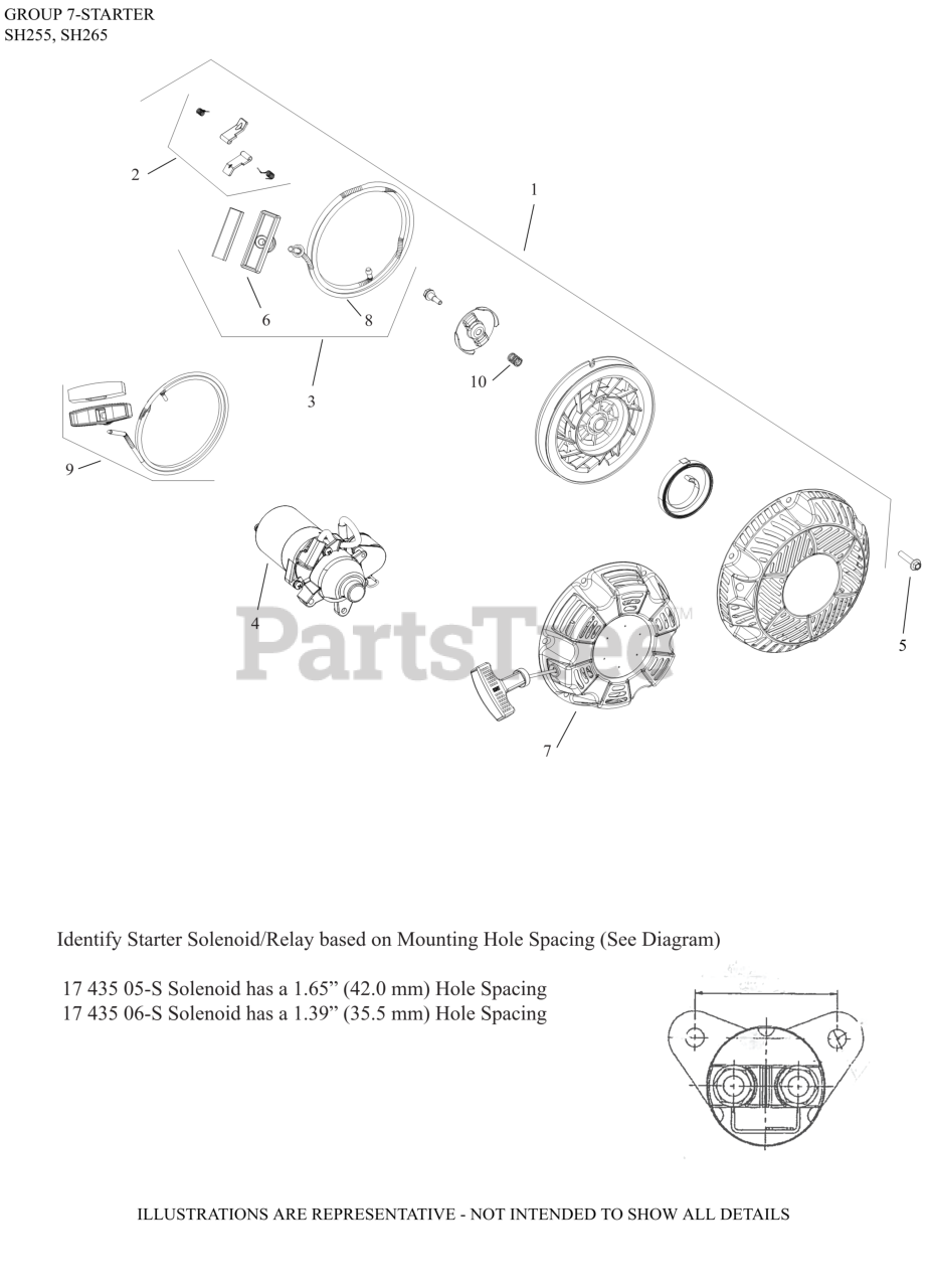 Kohler SH265-3131 - Kohler SH Series Engine, Made for Speeco, 6.5hp, 4 ...