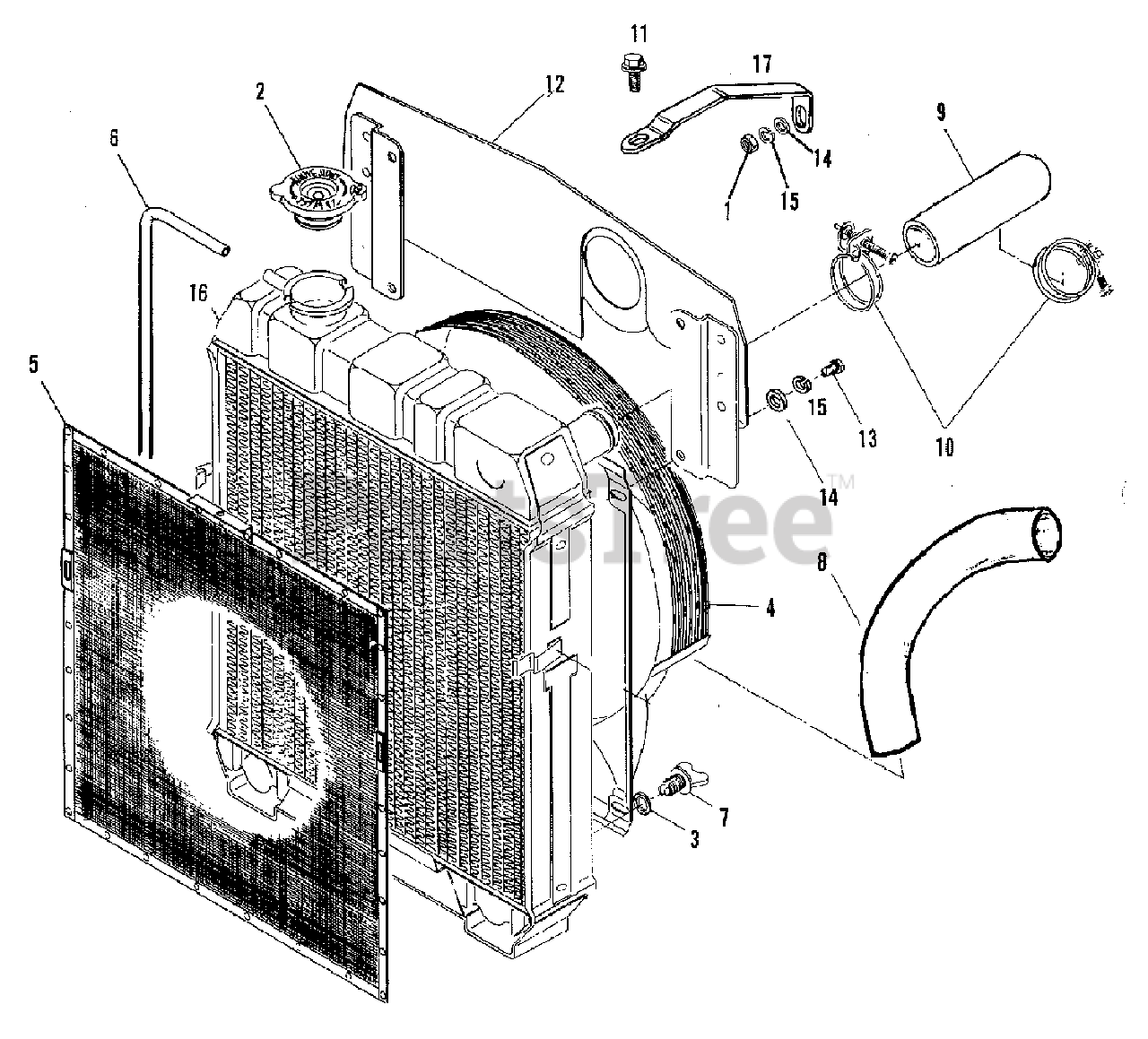 Simplicity 9518 (2097352) - Simplicity Compact Tractor, Diesel Radiator ...