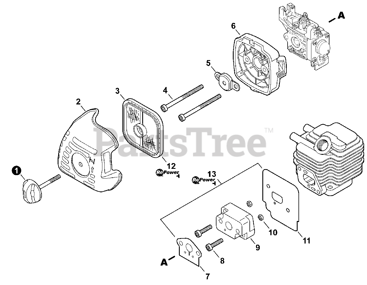 Echo PAS-225 - Echo PAS Series Powerhead (SN: T39914001001 ...