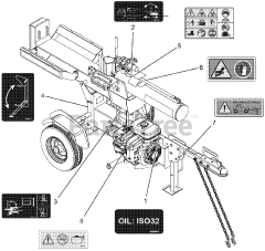 Ariens 917031 - Ariens 27-Ton Log Splitter, 5.5hp Subaru (SN: 000101 ...