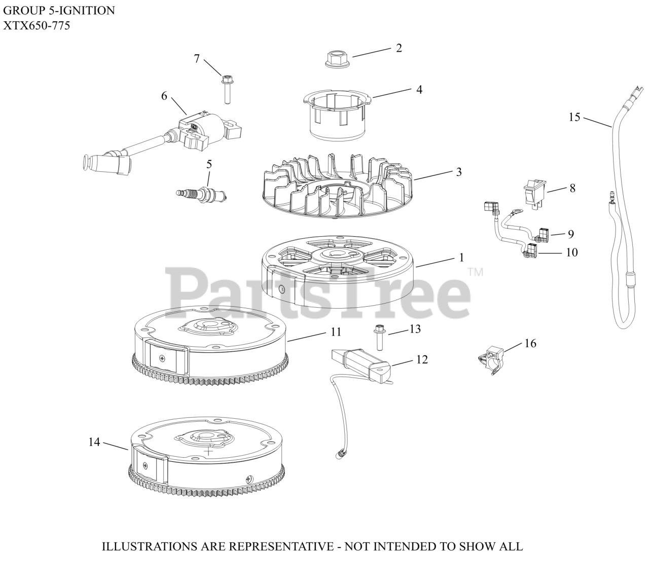 Kohler XTX675-3013 - Kohler XTX Series Engine, Made for Toro, 6.75 ft ...