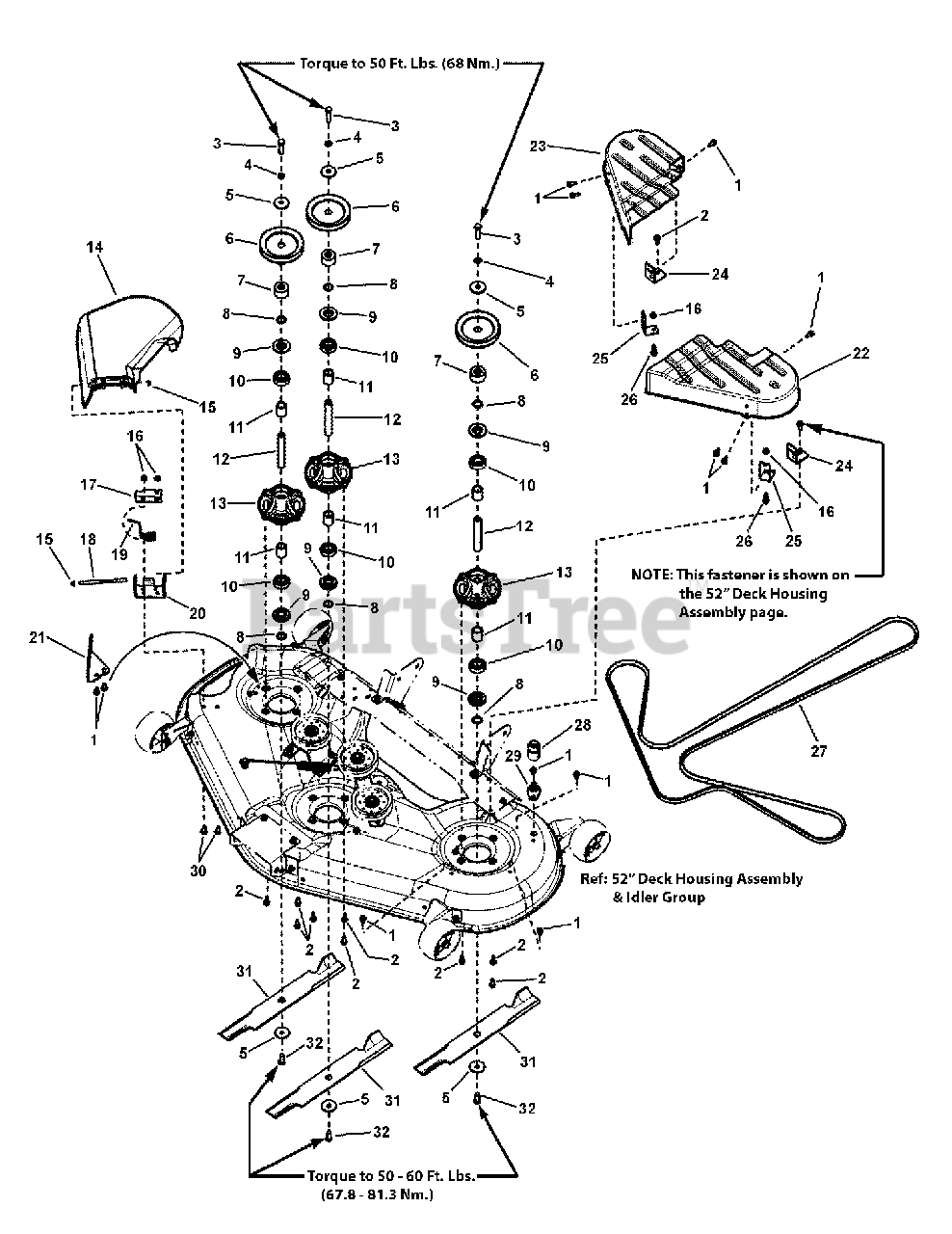 Snapper RZT 26520 (7800765) - Snapper 285Z Series 52" Zero-Turn Mower ...