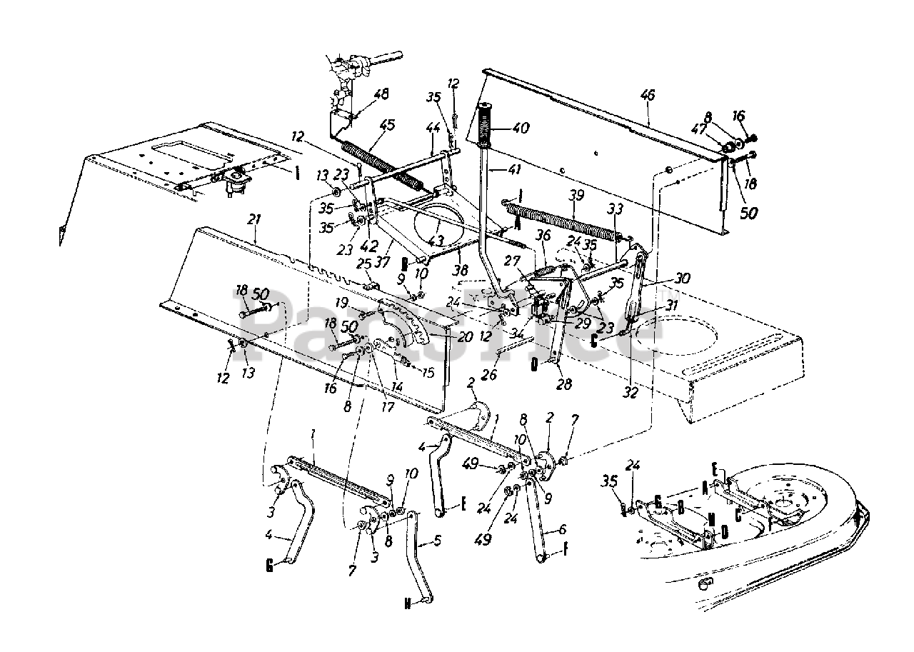 Yard Machines 13A4662F129 - Yard Machines Lawn Tractor (2000) (Home ...