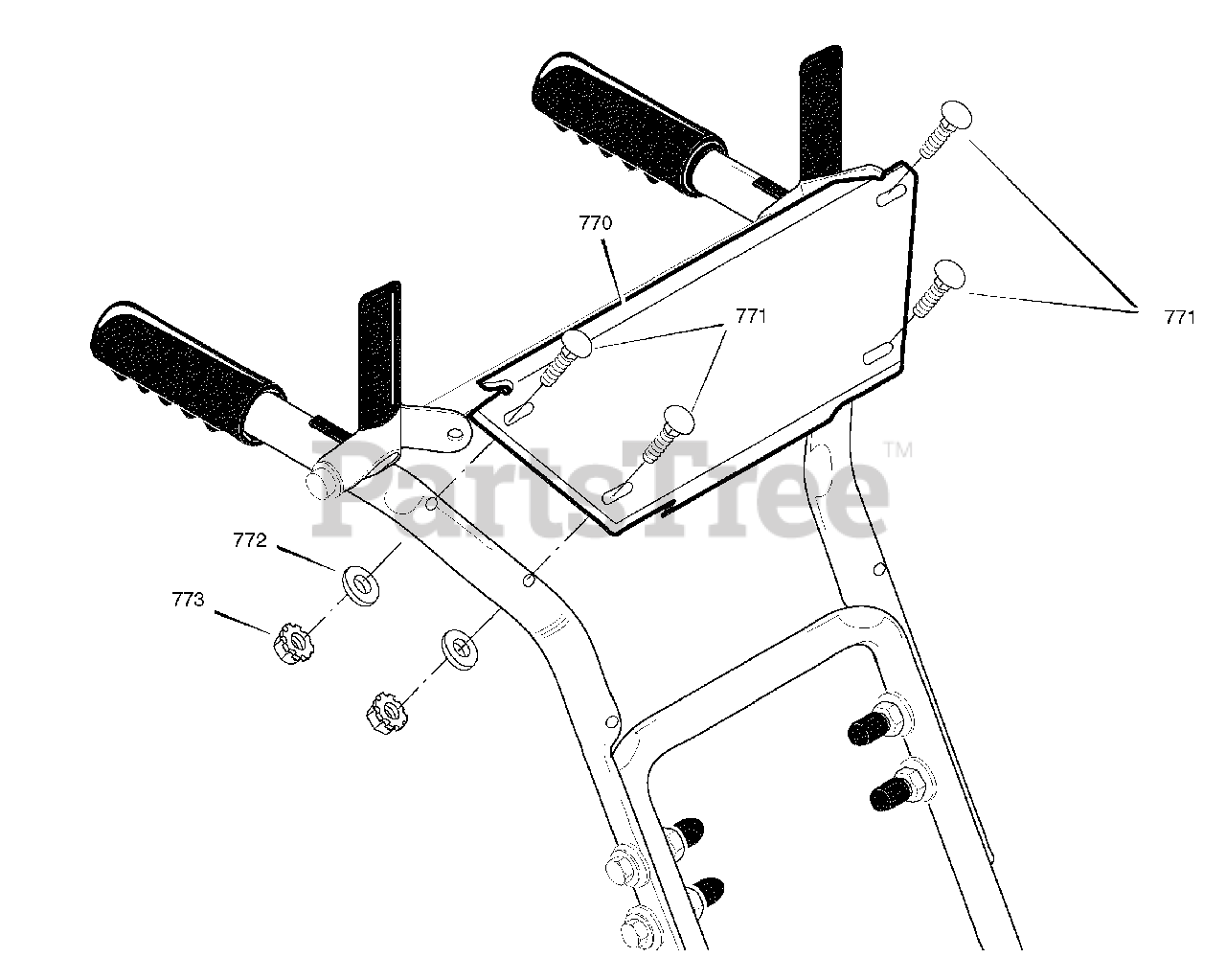 Dynamark 1695731 - Dynamark 24" Snow Thrower (2009) Control Panel ...