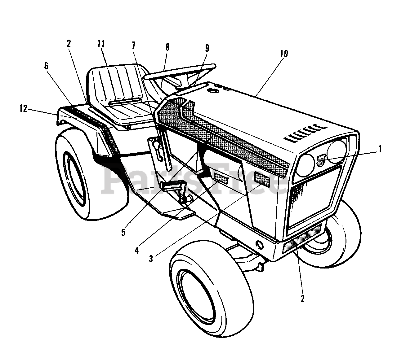Simplicity 7112 (1690644) - Simplicity Garden Tractor, 12hp Decal Group ...