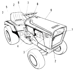 Simplicity 7117 (1691717) - Simplicity Garden Tractor Parts Lookup with ...